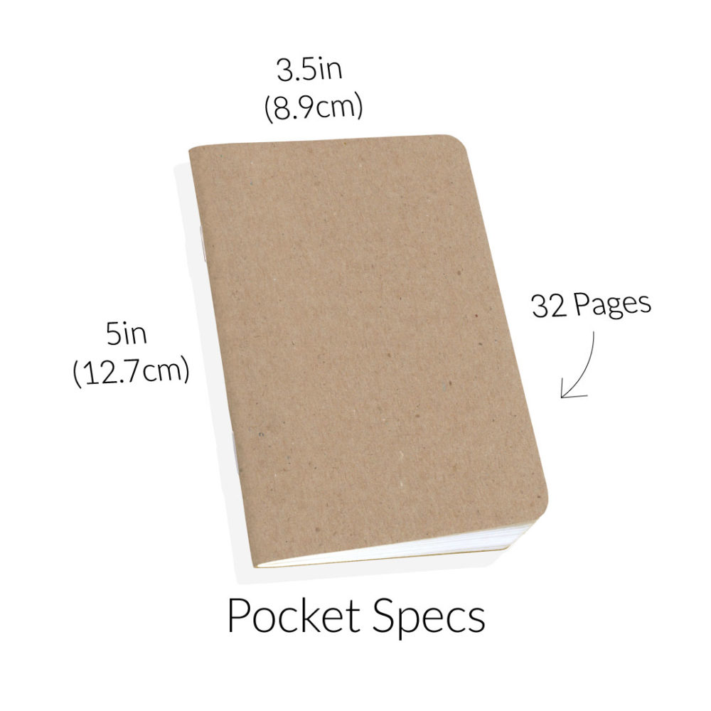 Custom Pocket Notebooks by Scout Books | 100% Recycled Notebooks